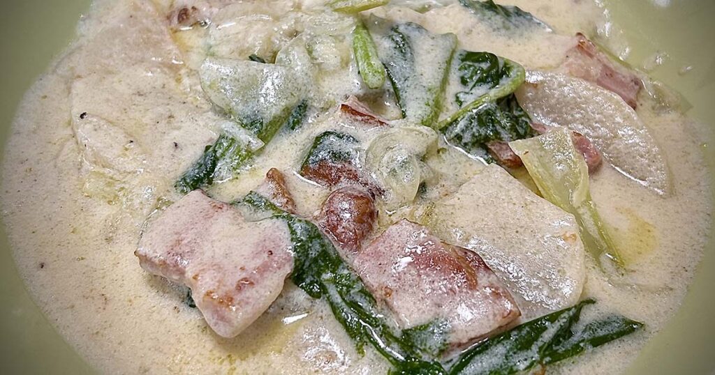 【きょうの料理】鶏とほうれんそうのミルク鍋の作り方。大原千鶴の冬のお鍋レシピ。 - miraku 〜美楽食〜